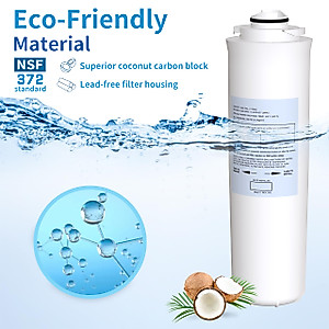 KrohneTec Filter Replacement for Elkay 51300C EWF3000 (No Chip - 3 Pack)