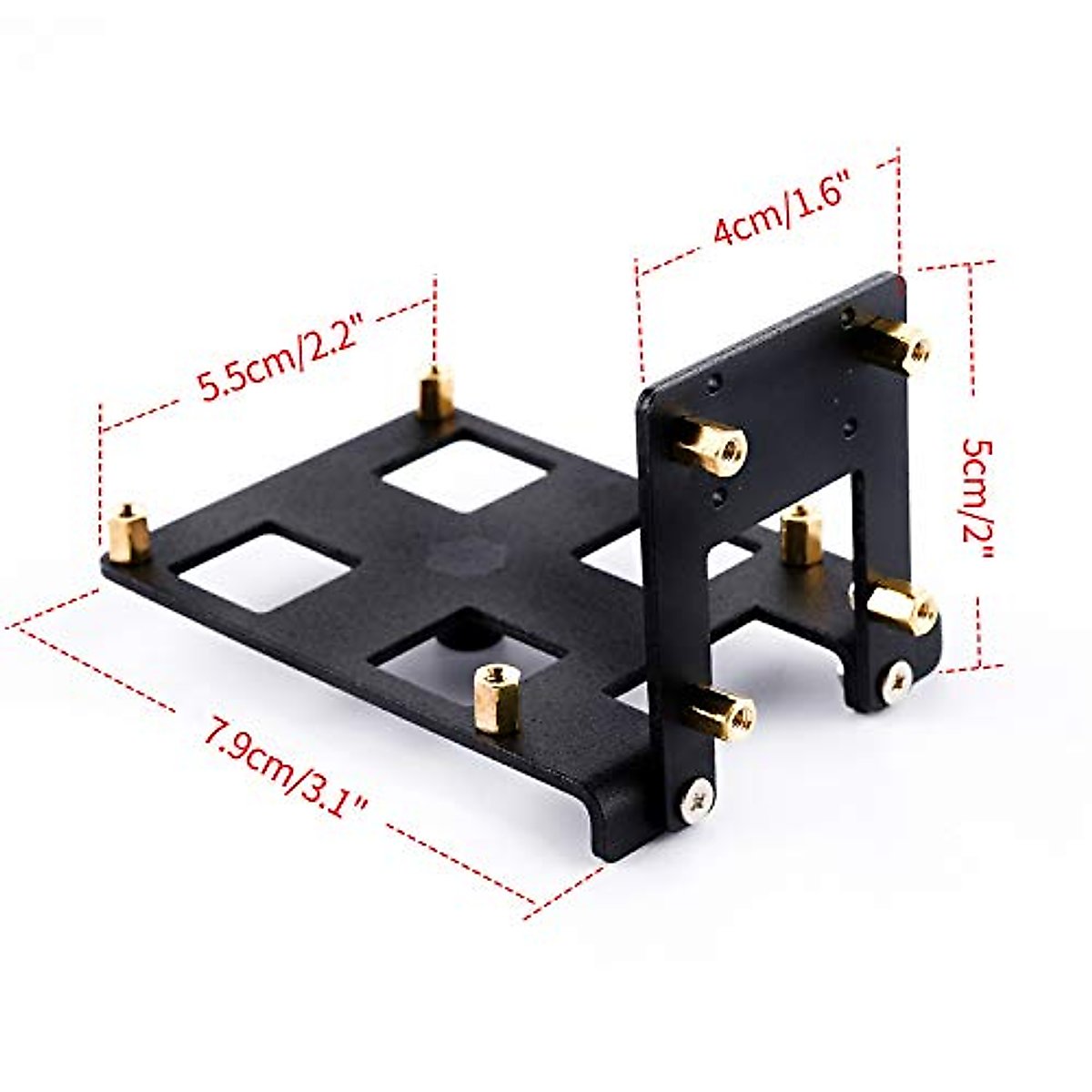 Sumolink Mount Holder for Raspberry Pi HQ Camera Module, Raspberry Pi Camera Module V1 V2, Aluminum Alloy Material with Free Installation Tools