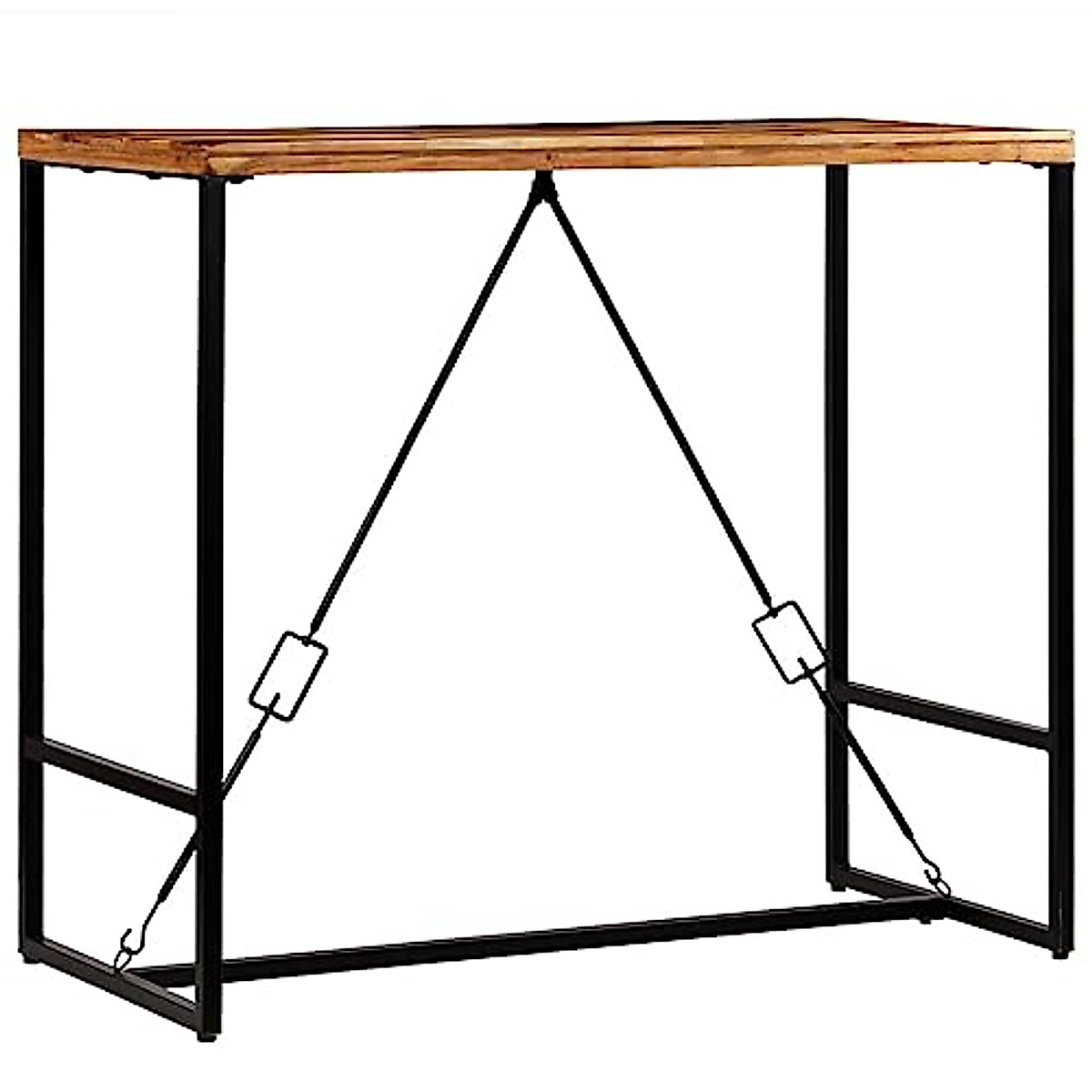 AJSEOYBS Dining Table Mid-Century Vintage Kitchen Table for Person for Dining Room Balcony Cafe Bar,Bar Table Solid Reclaimed Wood 47.2"x23.6"x41.7"