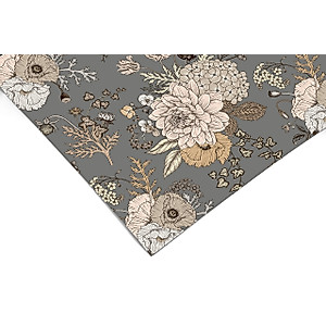 Dark Vintage Floral Contact Paper | Shelf Liner | Drawer Liner Peel and Stick Paper 1101