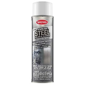 Sprayway SW841 Oil-based Stainless Steel Cleaner and Polish, Protects and Preserves, Resists Streaks and Finger prints, 15 Oz.