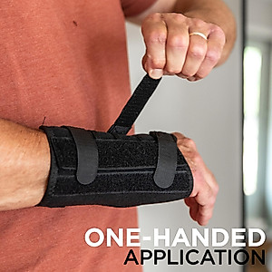 BraceAbility Gaming Wrist Brace - Video Game Support Guard for Console, Laptop, or PC Computer Keyboard and Mouse Gamer with Repetitive Strain Injury (RSI) Pain or Carpal Tunnel Syndrome (Right Hand)