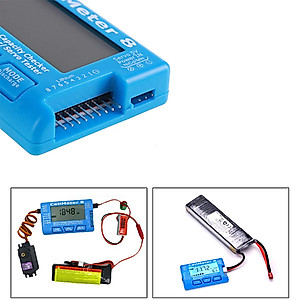 RC CellMeter 8 Digital 1S-8S Battery Capacity Checker Battery Voltage Tester LCD Backlight for LiPo Life Li-ion NiMH Nicd