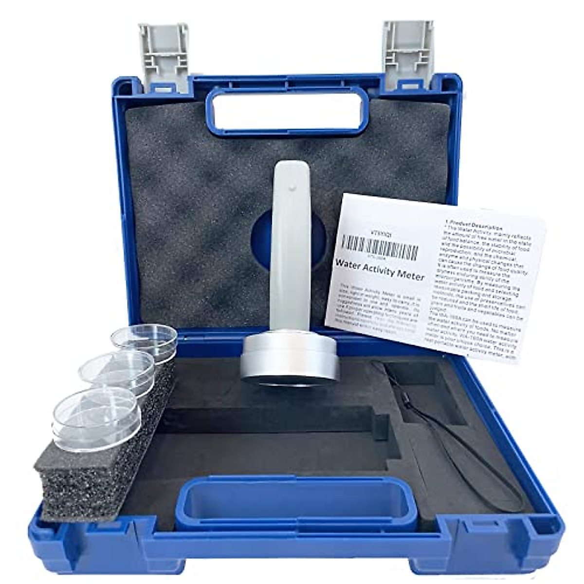 VTSYIQI Water Activity Meter Food AW Tester Monitor Water Analyzer for Grain Fruits Vegetables Breads Biscuits Cakes Puffed Food 6 bit Backlight Digital Display