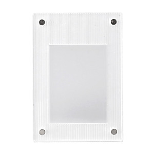 Shanrya Desktop Picture Frame, Picture Frame Stable Placement Personalized Clear Acrylic Simple Cleaning for Home (Transparent (Wave Pattern))