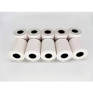 LongTeco 10 Rolls ECG Paper EKG Paper for ECG Machine 50mm x 20 Meters Fit for Edan SE-100, for CONTEC ECG80A and ECG-90A and ECG100G, for Biocare iE 101, and for LIFE PAK 20E, for Burdick EK10