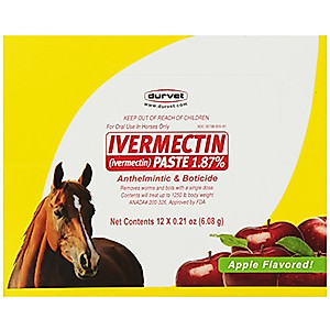 Durvet 12-Pack Ivermectin Dewormer Paste for Horses