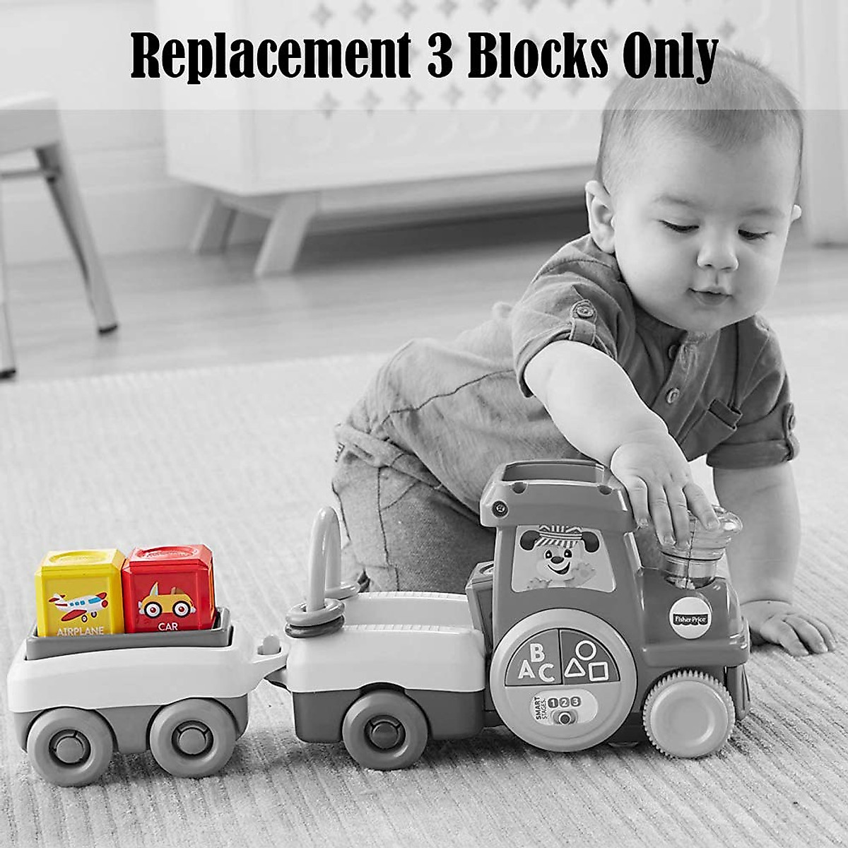 Replacement Parts for Fisher-Price Train - FFN34 ~ Laugh and Learn Crawl Along Train ~ 3 Replacement Blocks