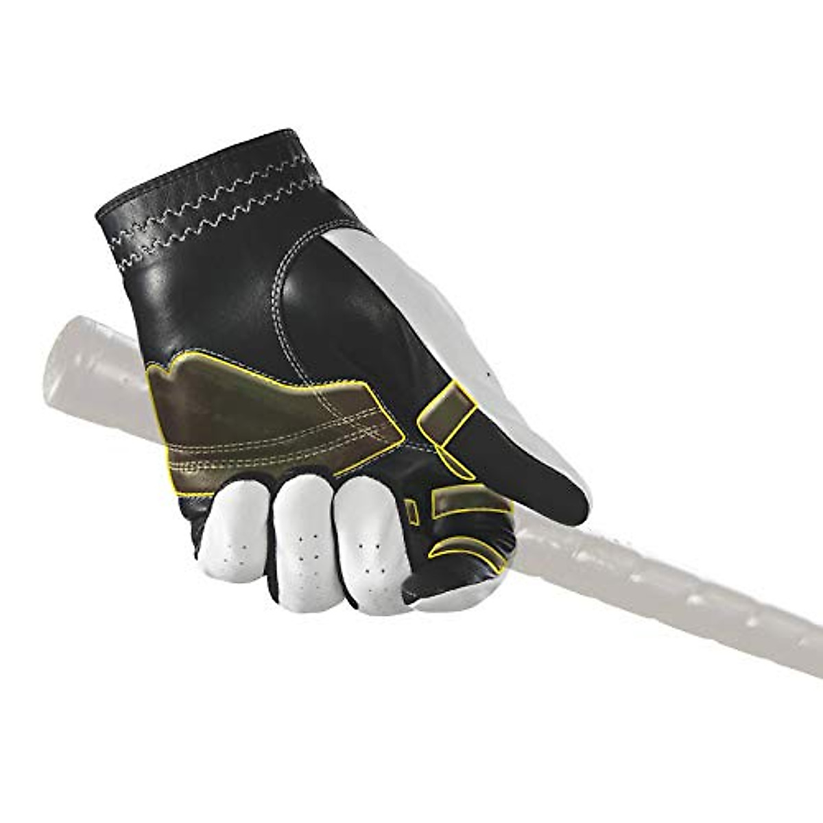 New Improved 2X Long Lasting Bionic RelaxGrip Golf Glove with Patented Double-Row Finger Grip System™ (Men's Large, Worn on Right Hand)