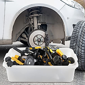 Readsky 8 Liter Commercial Plastic Bus Box, Restaurant Bus Tubs, 5 Packs