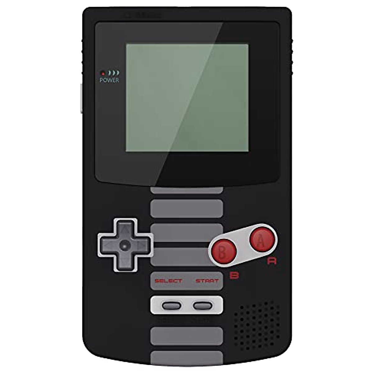 IPS Ready Upgraded eXtremeRate Classics NES Style Replacement Shell Full Housing & Black Screen Lens for Gameboy Color – Fit for GBC OSD IPS & Regular IPS & Standard LCD – Console & IPS Screen Without