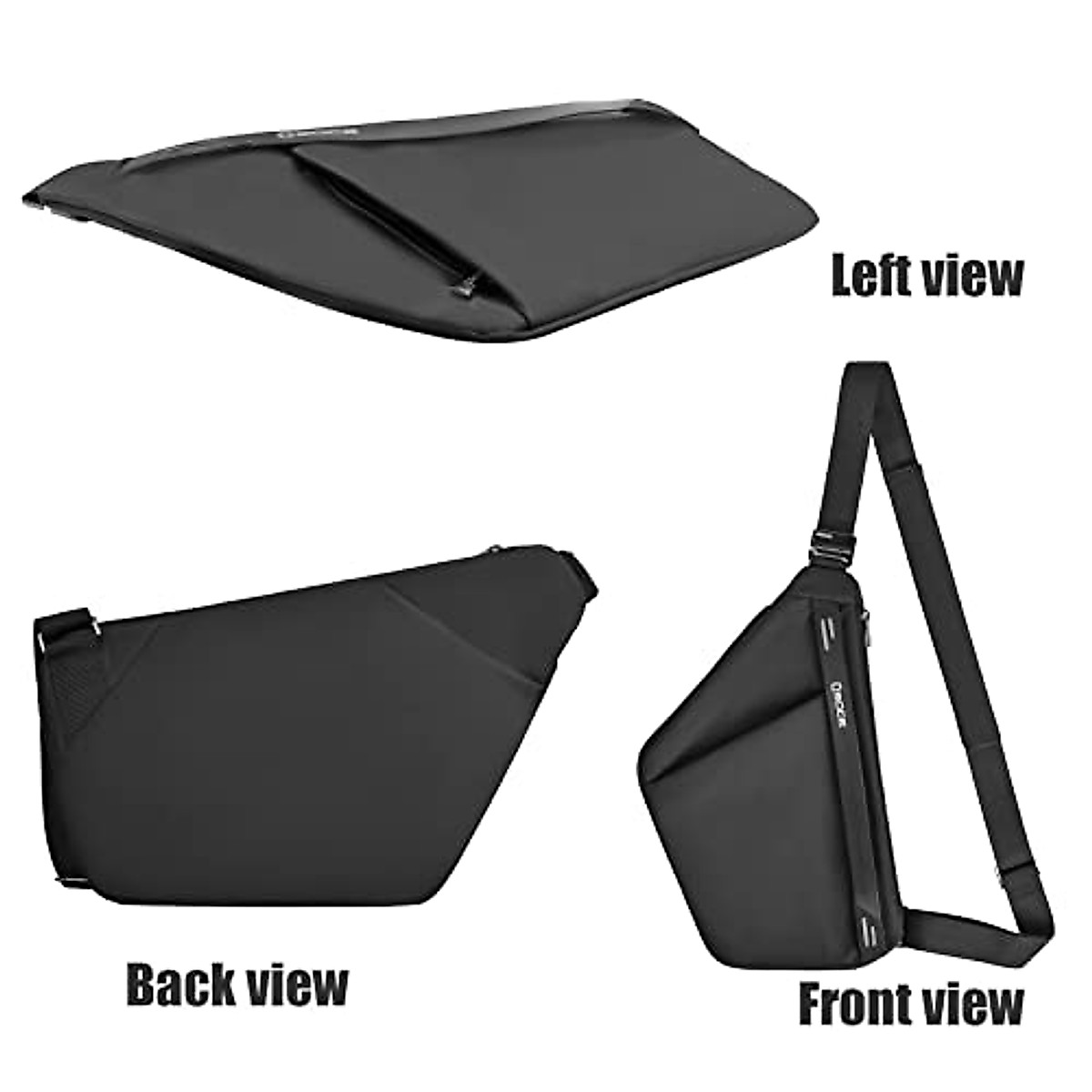 OSOCE Anti Theft Sling Crossbody Chest Bag Waterproof Shoulder Backpack Sling Chest Crossbody Bag Cover Pack Rucksack Bicycle Sport