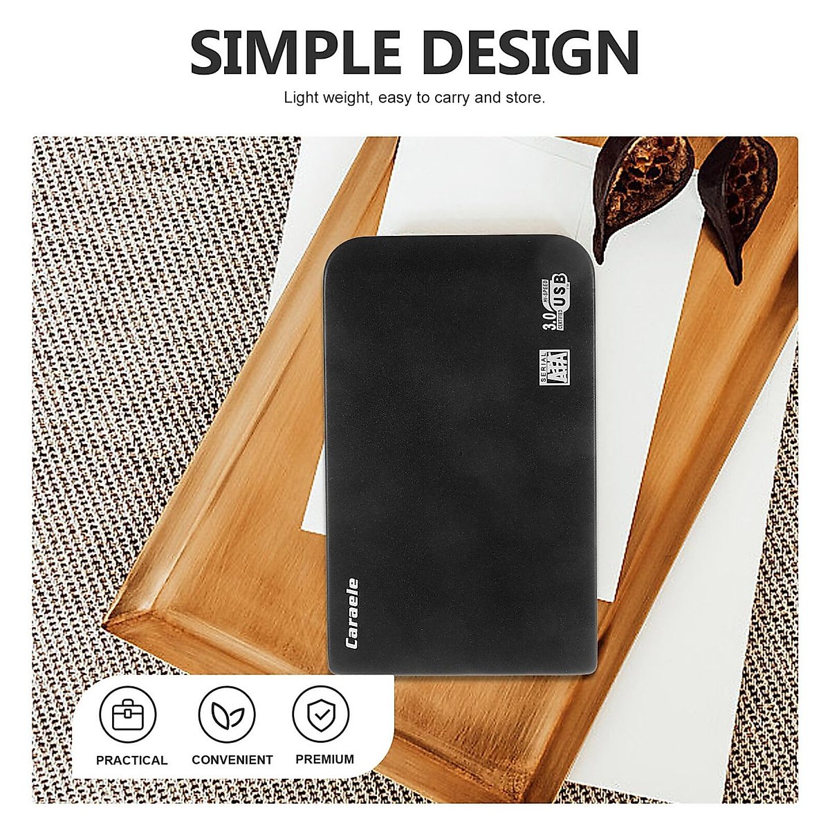 Mobestech 2tb Hard Drive 1pc Disk External Portable USB. HDD More Tb Computer and Storage Mobile Desktop Hard Laptop Drive Compatible USB for Black High Drive, External Hard Drive