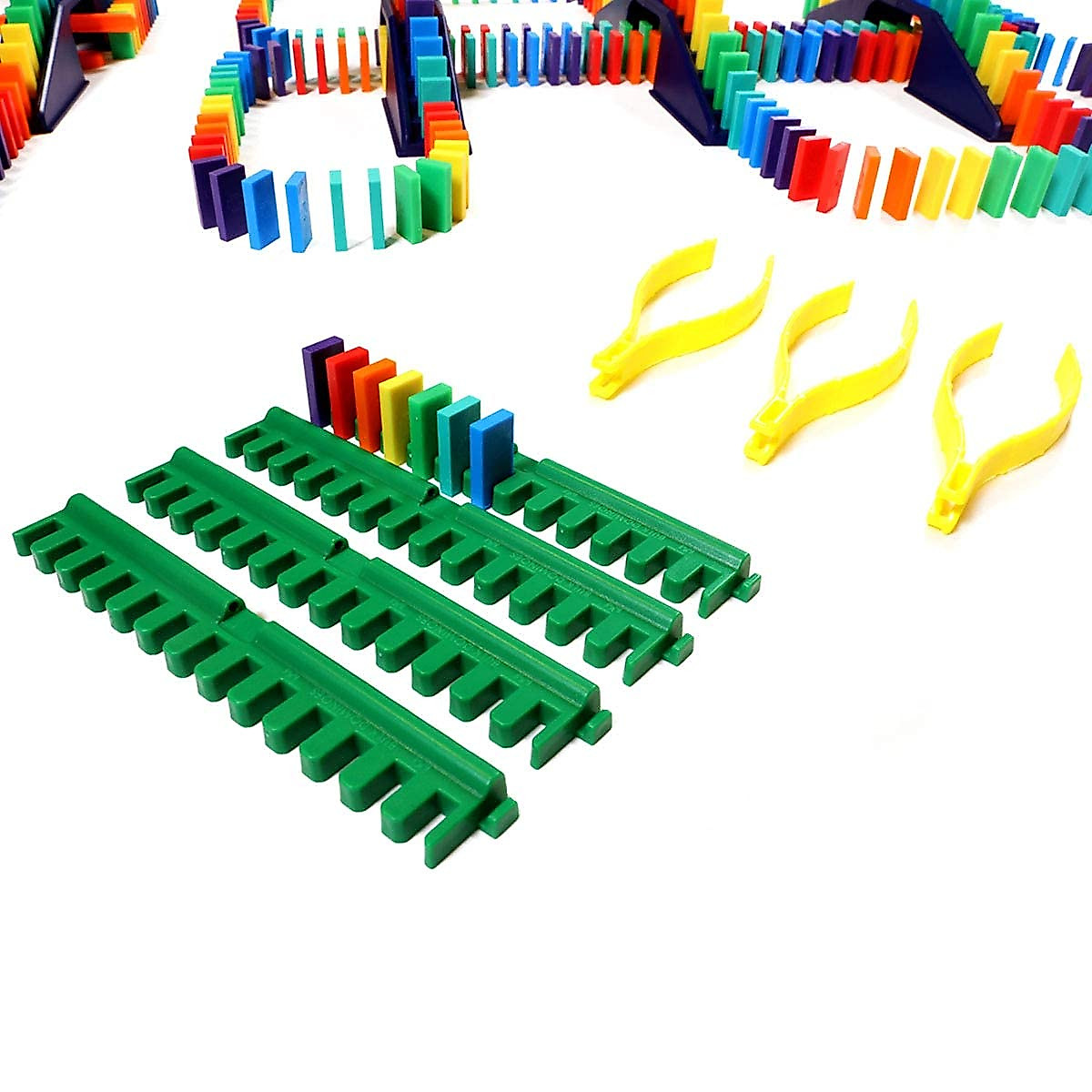 Bulk Dominoes Mini Domino Kit | Dominoes Set, STEM STEAM Small Toys, Family Games for Kids, Kids Toys and Games, Building, Toppling, Chain Reaction Sets (Master)