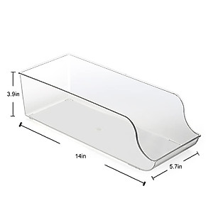 4 Pack Soda Can Organizer for Refrigerator,Can Dispenser Refrigerator Organizer for Kitchen Cabinets Cupboard BPA-Free