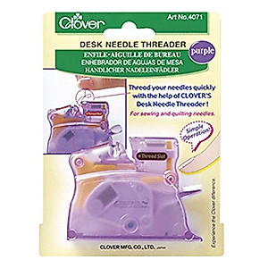 Clover Desk Needle Threader, Pink (4073)