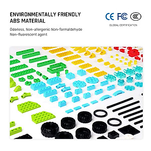 WOOLIKE STEM Robot Building Kits Toys 100+ in 1 Robot Science Kits 378 Pieces DIY Educational Building Blocks for Kids Ages 6+ Years Old Makerzoid