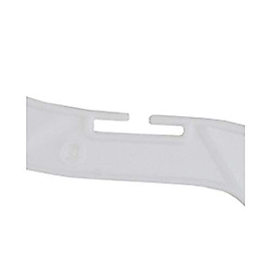NAHANCO 1414 White Plastic Junior Dress Hangers, Swivel Metal Hook and Notches for Straps, Super Heavy Weight, 14", White (Pack of 100)