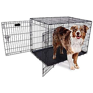Precision Pet Products Two Door Provalue Wire Dog Crate, 36 Inch, For Pets 50-70 lbs, With 5-Point Locking System