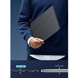 Newsoul Toucscreen Portable Monitor with Battery, 15.6'' IPS HDR FHD Matte Screen Eye Care, Aluminum Alloy,Narrow Bezel,10-Point Capacitive Touch,Built-in 10800mAh Battery,Quad Speaker,Smart Case