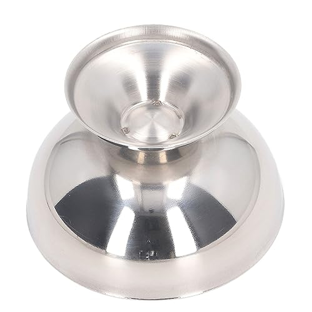 CUTULAMO Ice Cream Bowl, Easy To Sundae Serving Cups Scratch Proof Stainless Steel Long Lasting Rust Resistant with Fork for Home (150ml)