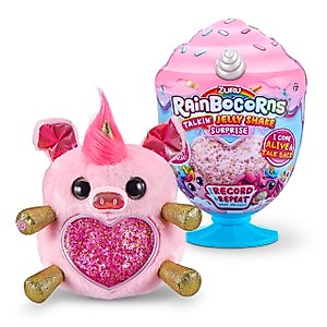 Rainbocorns Jelly Shake Surprise Series 2 Pig by ZURU Cuddle Plush Scented Stuffed Animal, Slime Mix, Talkback Feature and More, Ages 3+ (Pig)