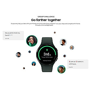 Samsung Electronics Galaxy Watch 4 40mm Smartwatch with ECG Monitor Tracker for Health Fitness Running Sleep Cycles GPS Fall Detection Bluetooth US Version - (Renewed) (Black)