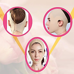 Reusable Chin Slimming Strap Face Lift Tape V Line Lifting Face Mask Double Chin Reducer Face Neck Slimmer Jawline Shaper Anti Snoring Snore Stopper (M)