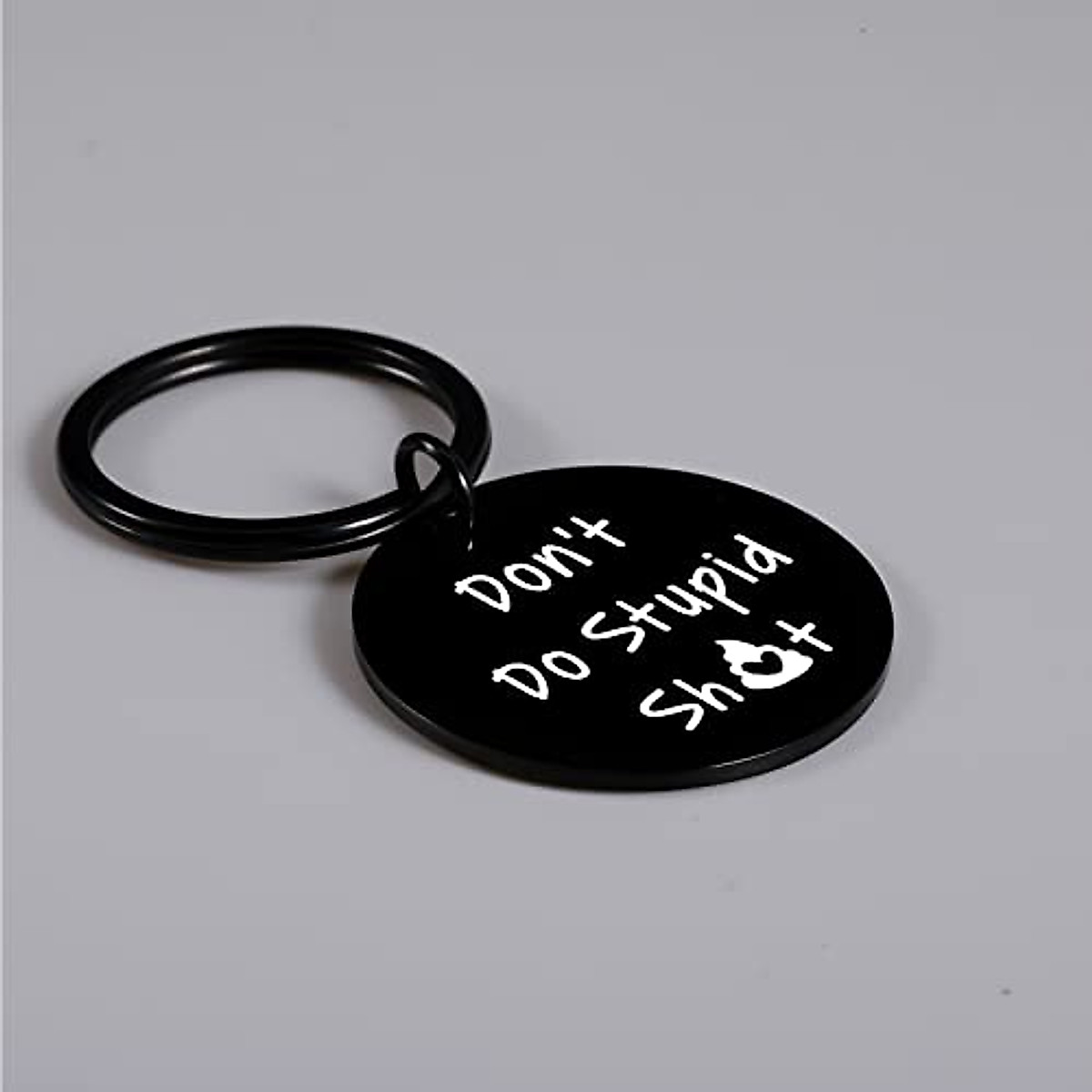 Valentines Day Gifts for Son from Mom Dad Gifts for Christmas Birthday Graduation Xmas Stocking Stuffers Gift for Teens Boys Girls New Driver Adult Son Daughter Women Men Don't Do Stupid Keychain