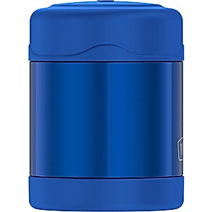 THERMOS FUNTAINER 10 Ounce Stainless Steel Vacuum Insulated Kids Food Jar, Blue