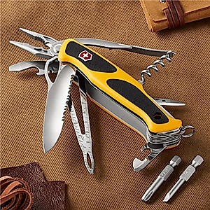 Victorinox Swiss Army RangerGrip Boatsman Multi-Tool Pocket Knife Black/Yellow ,130mm