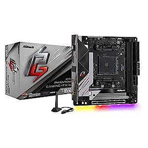 ASRock B550 Phantom Gaming-ITX/AX Supports 3rd Gen AMD AM4 Ryzen™ / Future AMD Ryzen™ Processors Motherboard