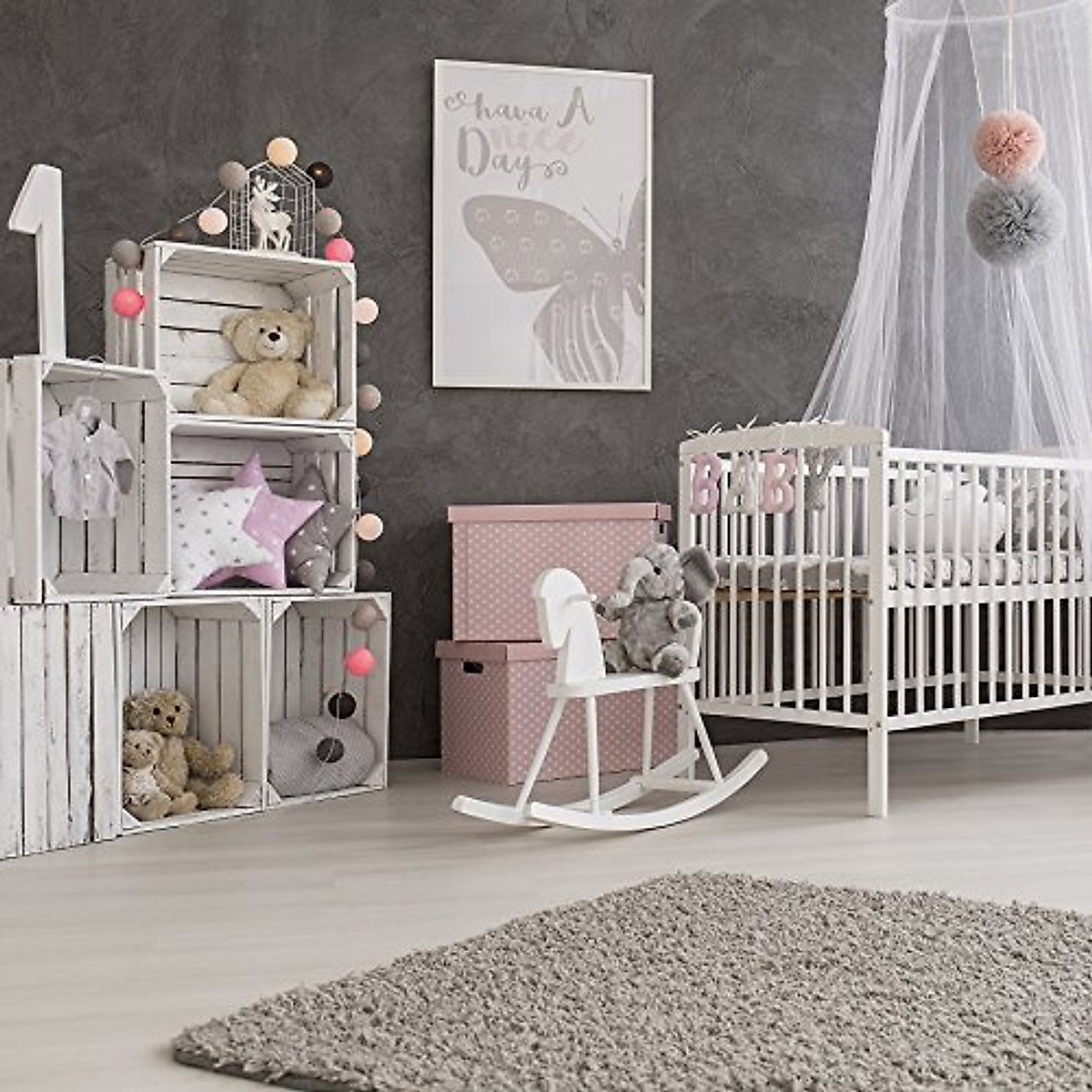 Mosquito Guard Mosquito Net for Crib - with Mosquito Net for Stroller Included - White Baby Mosquito Netting for Bed, Crib, Bassinet, Playpen, Cradle