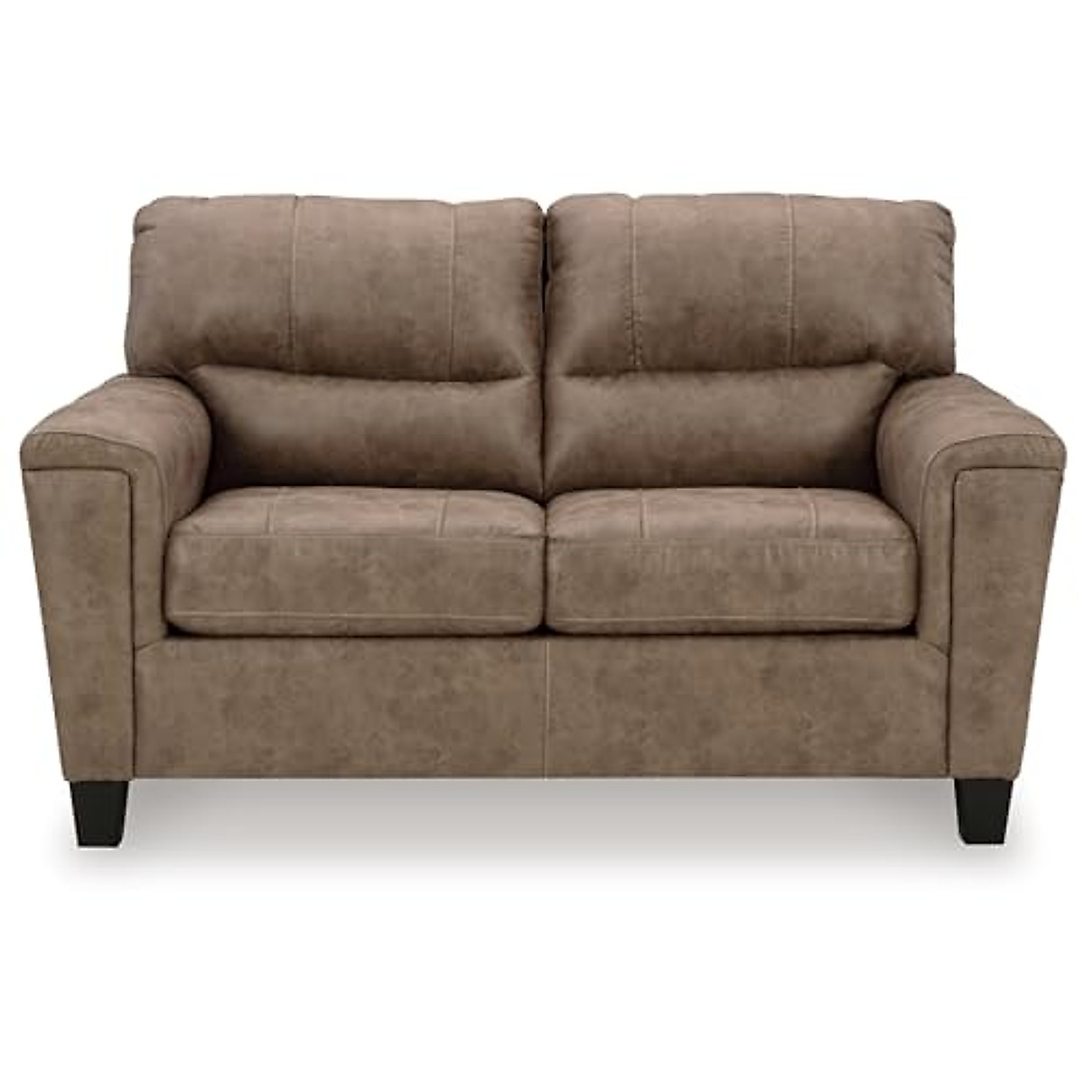 Signature Design by Ashley Navi Loveseat, 61" W x 38" D x 39" H, Dark Brown