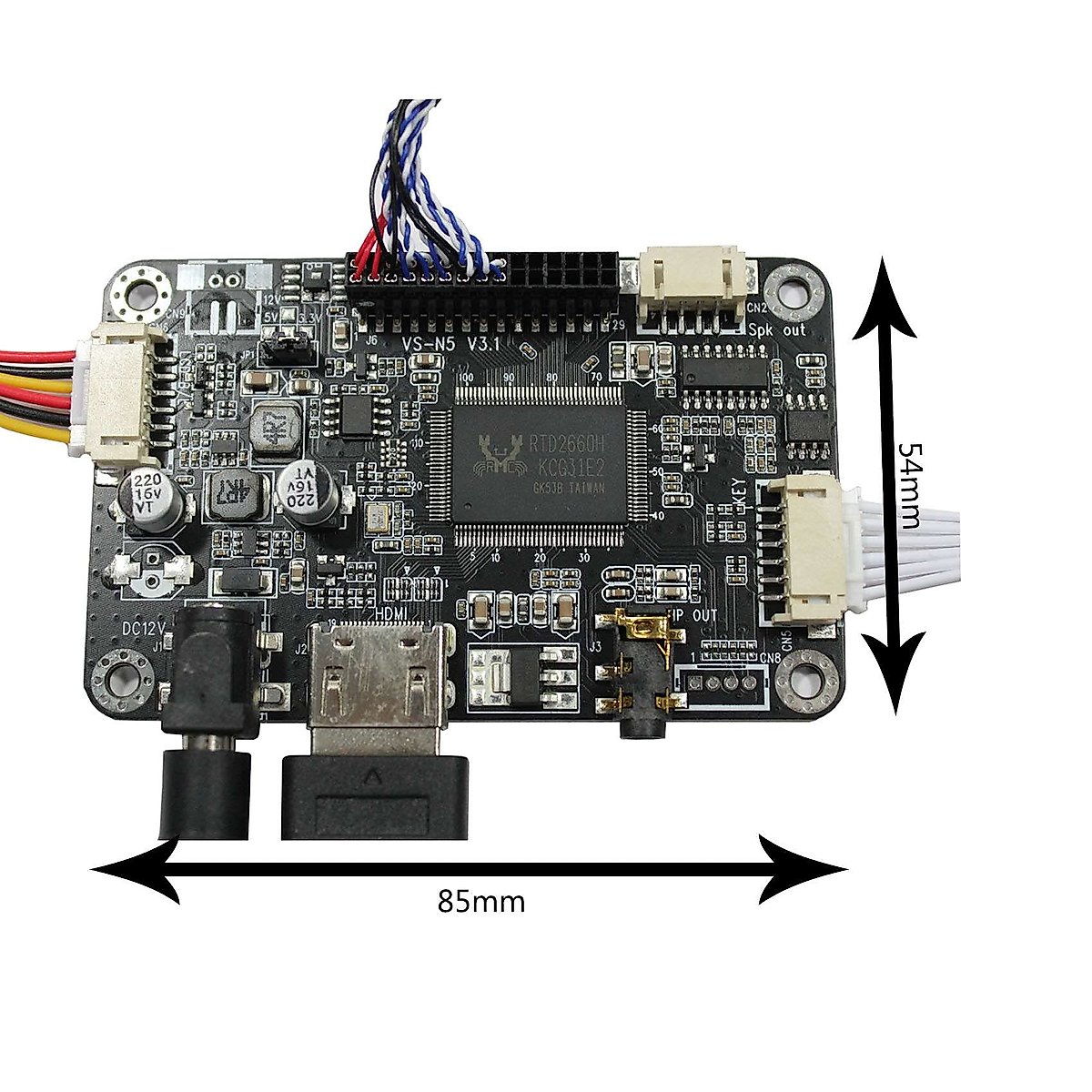 VSDISPLAY 10.4" 10.4 Inch 1024x768 IPS LCD Screen VS104T-003A with Touch Panel VS104TP-A1 & HD-MI Audio LCD Controller Board