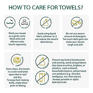 TRIDENT Soft and Plush 6 Piece Towel Set of 6 for Bathroom 100% Cotton Like Turkish Cotton Bath Towels Best Bath Towels Set Luxury Bath Towel Sets 2 Bath Towel 2 Hand Towel 2 Wash Towel Charcoal Gray