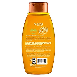Aveeno Apple Cider Vinegar Shampoo + Conditioner for Balance & High Shine, Daily Clarifying & Soothing Scalp Shampoo for Oily or Dull Hair, Paraben & Dye-Free, 12 Fl Oz