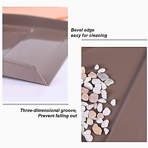 meioro Mini Broom Dustpan Set Cute Little Whisk Broom Hand Brush and Dust Pan, Small Cleaning Sweeper Broom for Desk Keyboard Car Camping Kids Cat Dog-Kitchen Towel Included (Brown)