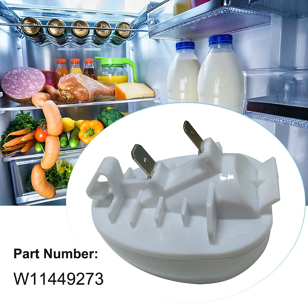 New W11251749 W11602886 AP7192759 Refrigerator Led Light for Whirlpool Kenmore KitchenAid Freezer Light Replaces W11449273 W11549780 W11520324 W11468934