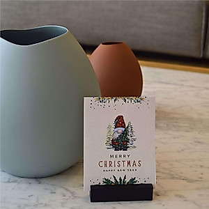 Gardna 20 Pack 4 X 1 X 1 inches Black Wood Place Card Holders, Premium Beech Wood Table Number Holders for Weddings, Parties, Events, Table Sign Holders, Photos, Menu Cards, and Displays