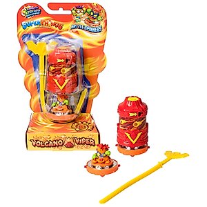 SUPERZINGS - Battle Spinners - Volcano Viper, Contains 1 Spinner & 1 SuperThing Exclusive