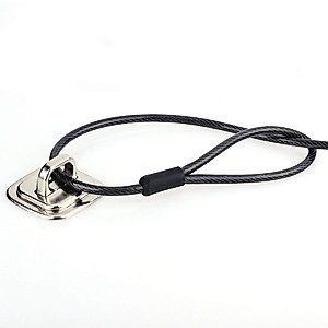 Security Anchor Base Plate for Keyed or Combination Cable Locks,Desk Mount Anchor Accessory for Cable Locks 2 Pack