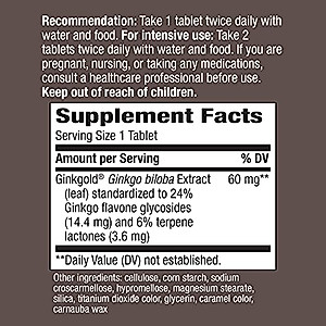 Nature's Way Ginkgold, Supports Memory and Mental Sharpness*, 50 Tablets