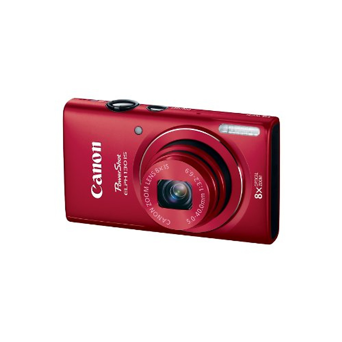 Canon PowerShot ELPH 130 IS 16.0 MP Digital Camera with 8x Optical Zoom 28mm Wide-Angle Lens and 720p HD Video Recording (Red) (Discontinued by Manufacturer)