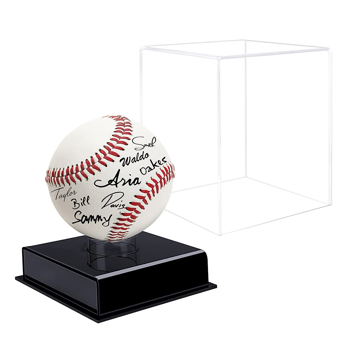 Acrylic Baseball Case for Display - UV Protected Baseball Display Cube, Autographed Baseball Clear Display Case, Baseball Display Case for Memorabilia Baseball (1)