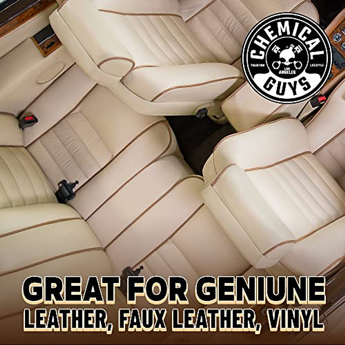 Chemical Guys SPI_208 Colorless and Odorless Leather Cleaner for Car Interiors, Furniture, Apparel, Boots, and More (Works on Natural, Synthetic, Pleather, Faux Leather and More), 128 fl oz (1 Gal)