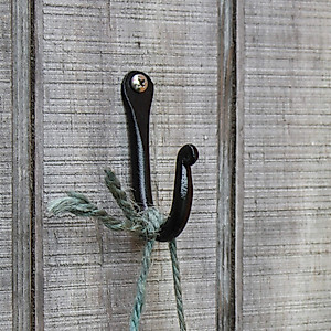 Minuteman International, Single Hook Wall Bracket, Black