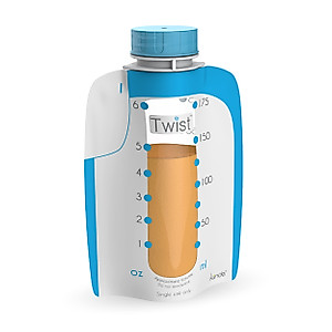Kiinde Foodii Baby Food & Formula Storage, Disposable Squeeze Pouches (20 Pack)