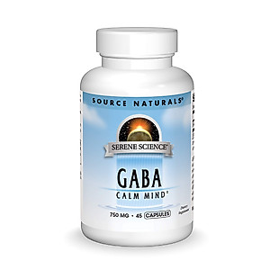 Source Naturals Serene Science GABA, for a Calm Mind, 750mg - 45 Capsules