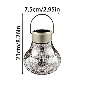 Solar Light Outdoor Home Garden Waterproof Hanging Light Garden Balcony Decoration Creative Fashion Glass Chandelier